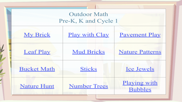 Outdoor Math Fun - Educators
