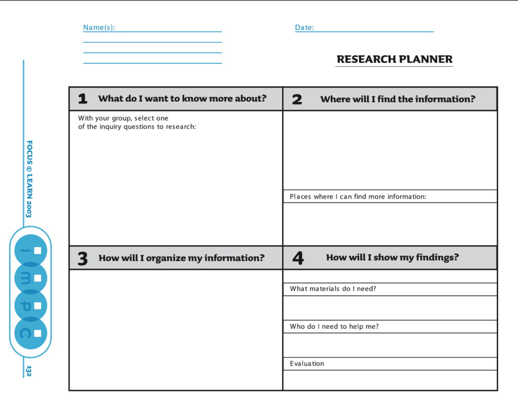 Research Planner - Educators