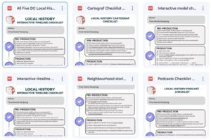 Local History Interactive Timeline Checklist - Educators