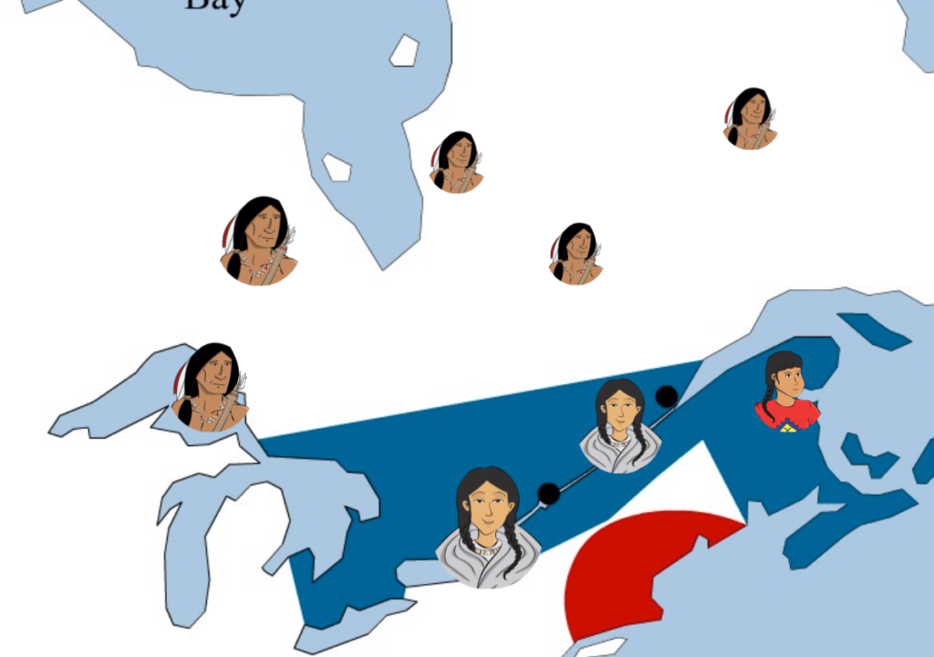 New France 1645 mapping activity on Indigenous Peoples affected - Educators