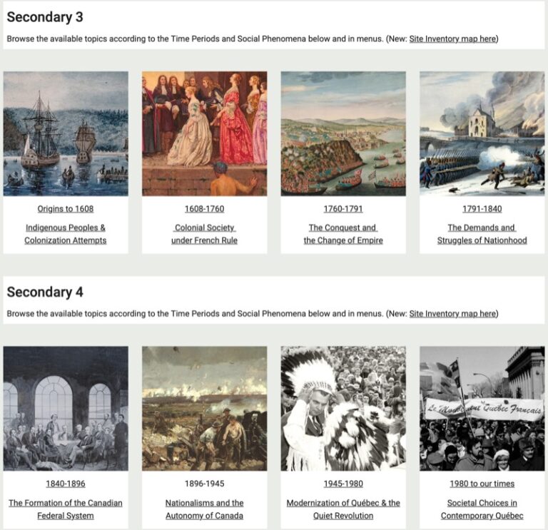 History of Québec & Canada - Educators