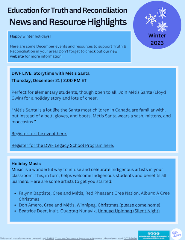 Education for Truth & Reconciliation - Educators