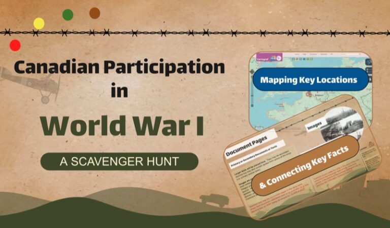 Google Slides & Cartograf to Create a Scavenger Hunt (WW1 Canadian ...